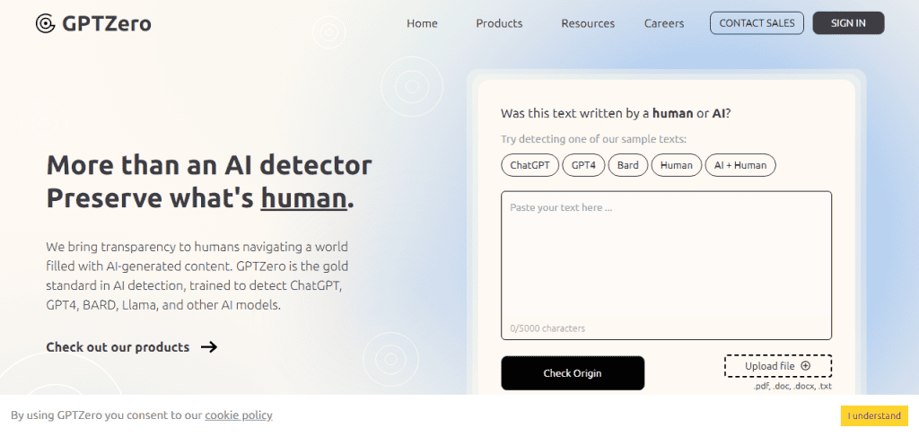 GPTzero AI Detector – AI Tools Directory Artificial Intelligent tool-BotPanels 2.0
