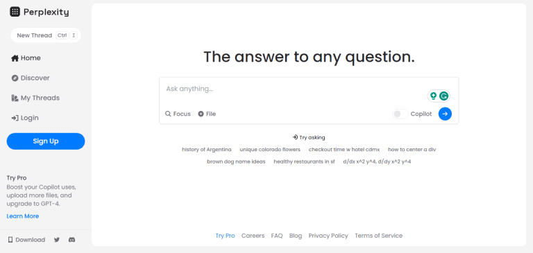 Perplexity AI Chat – AI Tools Directory Artificial Intelligent tool-BotPanels 2.0